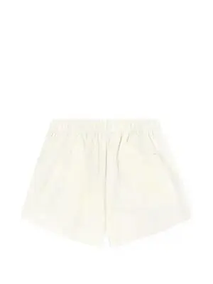 SPORTY & RICH Ecru Jersey Logo Shorts