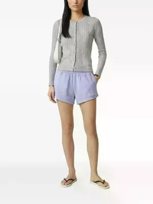 SPORTY & RICH Logo Print Elasticated Waist Shorts