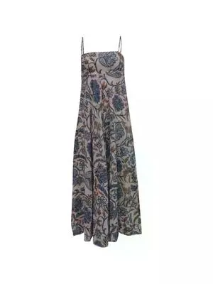 Zimmermann Vitali Floral-print Linen Dress