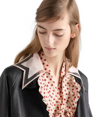 Prada Embroidered Marocain Dress