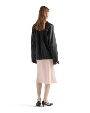 Prada Embroidered Marocain Dress