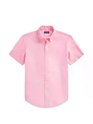 Polo Ralph Lauren Button-down Short-sleeved Shirt - Pink