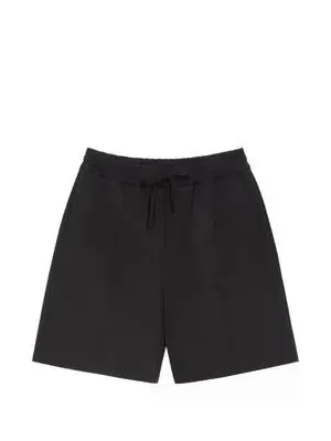Valentino Garavani Vgold Cotton Bermuda Shorts - Black
