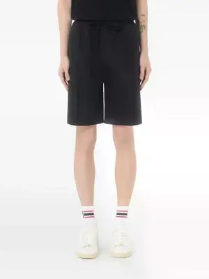Valentino Garavani Vgold Cotton Bermuda Shorts - Black