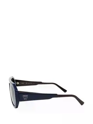 Mcm Navigator Frame Logo Plaque Sunglasses