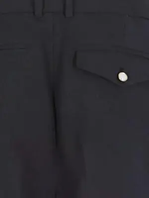 THESTROY Pressed Crease Flap Pocket Trousers