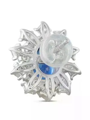 LB EXCLUSIVE Sapphire And Diamond Snowflake Earrings