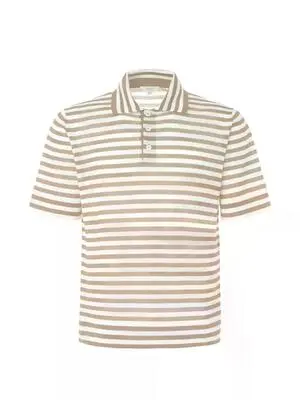 Malo Striped Short-sleeve Polo Shirt