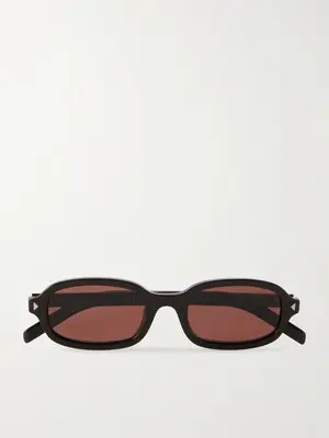 Prada Rectangular-frame Acetate Sunglasses - Brown