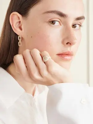 Shay 18-karat Yellow Diamond Link Earrings