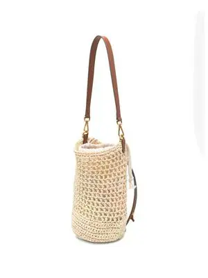 GIANNI CHIARINI Straw Weave Shoulder Bag - Neutrals