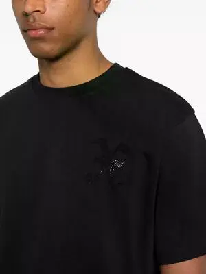 John Richmond Embellished Logo-print T-shirt
