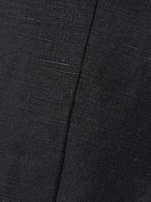 DEIJI STUDIOS Linen Halterneck Top - Black