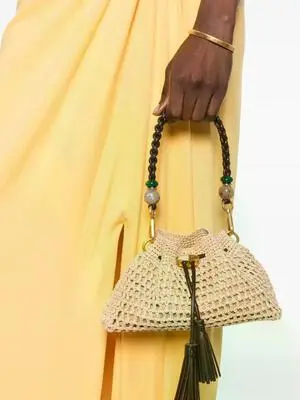 JIMMY CHOO Small Tote Bag With Tassel Detail