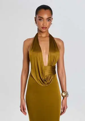 Retrofete Payton Gown - Ochre