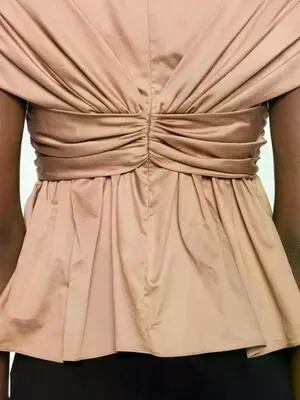 Tove Ruhi Twisted-detail Top - Neutrals