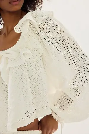 For Love & Lemons Willa Eyelet Short Set