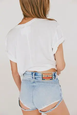 DIESEL® De-lunar Denim Shorts - Light Blue