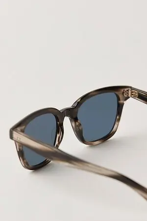 Garrett Leight Broadway Sunglasses - Black Sleet Tortoise/semi