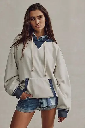 Free People We The Free Lou Baked Hoodie - Navy