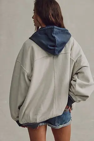 Free People We The Free Lou Baked Hoodie - Navy