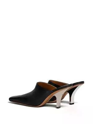 Marni Square-toe Heeled Leather Mules