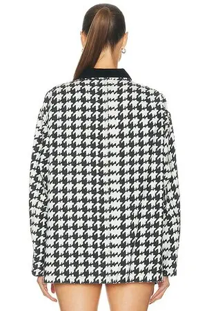 R13 Evelyn Chore Jacket Houndstooth