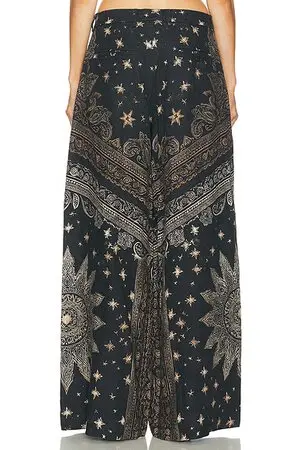 R13 Wide Leg Printed Trousers