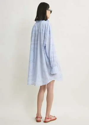 TOTEME Long Printed Shirt - Blue