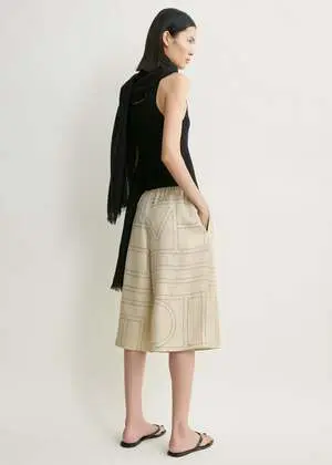 TOTEME Monogram Silk Pj Culottes