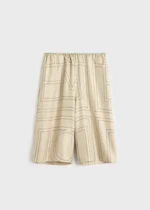TOTEME Monogram Silk Pj Culottes