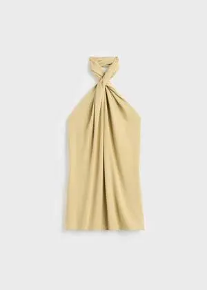 TOTEME Twisted Jersey Halter Top