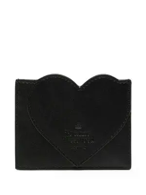 VIVIENNE WESTWOOD Heart-shaped Orb Card Holder - Black