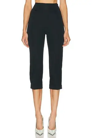 Versace Tailored Wool Capri Pants