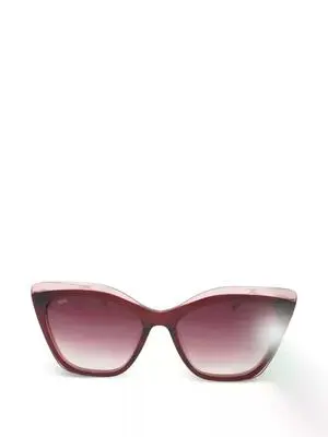Mcm Cat-eye Sunglasses With Gradient Lenses - Red