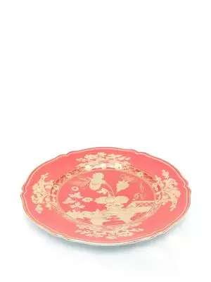 GINORI 1735 Rubrum Porcelain Plate - Red