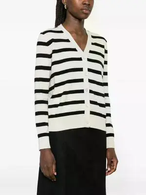Max Mara Striped V-neck Cardigan