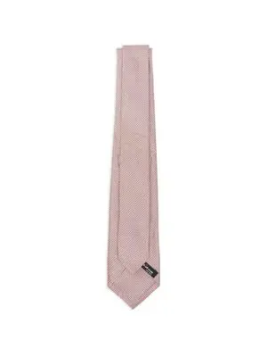 Kiton Silk Geometric Pattern Tie