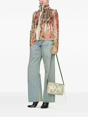 MAISON MARGIELA Fragmented Floral Zip-up Cardigan