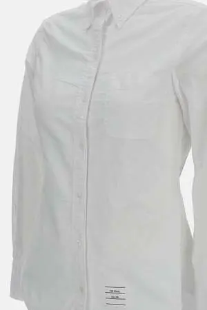 Thom Browne Camicia Classica In Oxford - White