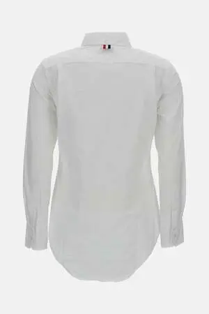 Thom Browne Camicia Classica In Oxford - White