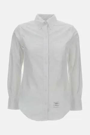 Thom Browne Camicia Classica In Oxford - White