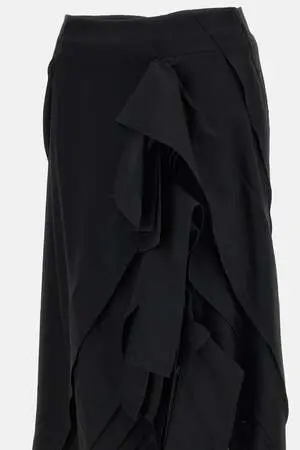 Bottega Veneta Fresco Wool Midi Skirt