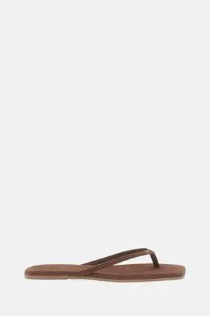 Tkees Lily Square-toe Flip-flops - Brown