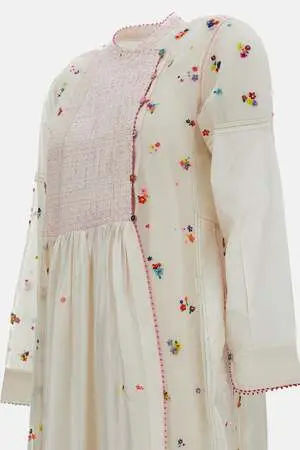 Pero Long-sleeved Dress - Bianco