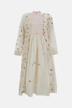 Pero Long-sleeved Dress - White