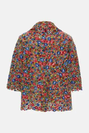 Pero Embroidered Double-breasted Blazer