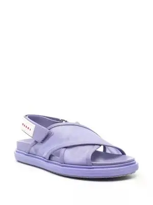 Marni Fussbett Logo-appliqué Sandals