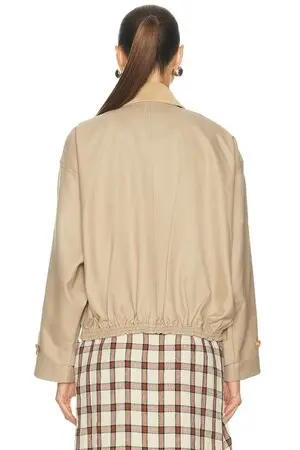 RÓHE Suede Collar Blouson Jacket