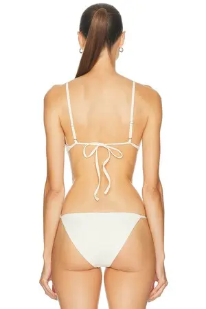 TOTEME Scoop Neck Bikini Top - Ecru
